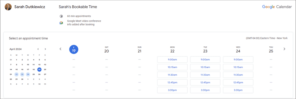 Using Google Appointment Schedules | NimblePros Blog