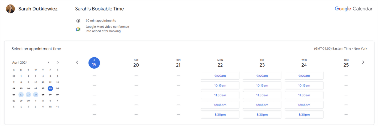 Using Google Appointment Schedules | NimblePros Blog